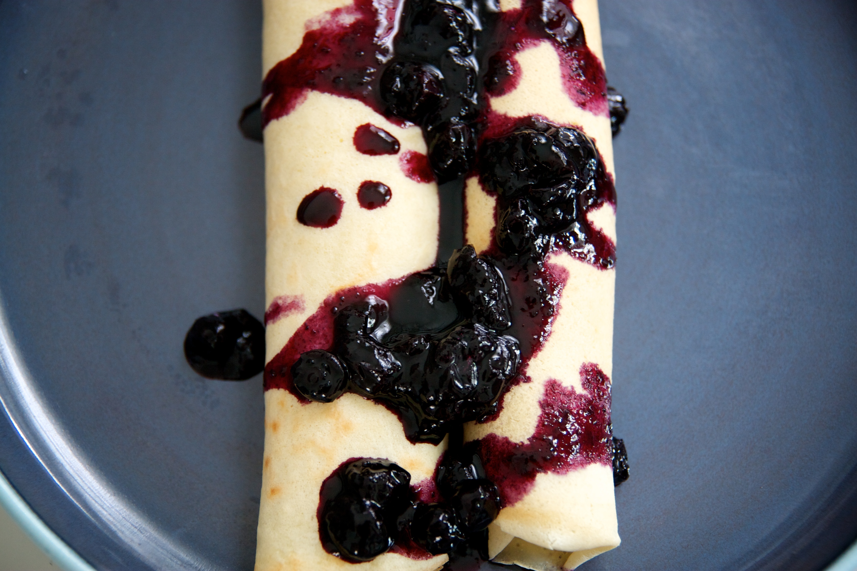 Lemon Ricotta Crepes with Blueberry Sauce recipe on Food52.com